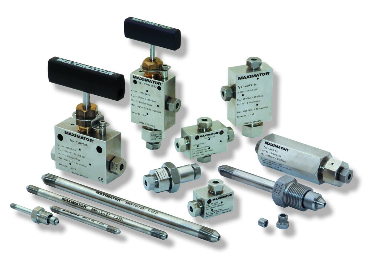 Valves, Fittings and Tubing | Maximator Far East